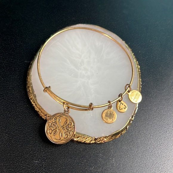 Alex and Ani | Jewelry | Alex Ani Path Of Life Charm Bangle Bracelet In Rafaelian Gold | Poshmark